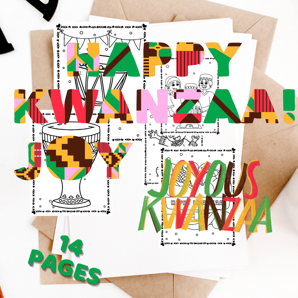 Happy Kwanzaa Coloring Pages ,December Activities for Kids | Made By ...