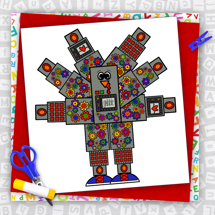 Disguise a Turkey: Thanksgiving Robot Craft | Made By Teachers