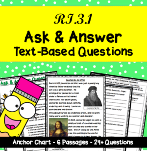 RI.3.1 - Ask and Answer Text-Based Questions in Nonfiction Text | Made ...