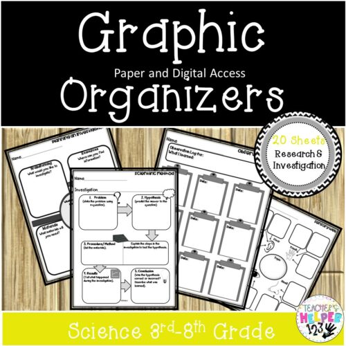 20 Science | Graphic Organizers | Grades 3rd-8th | & Digital Access ...