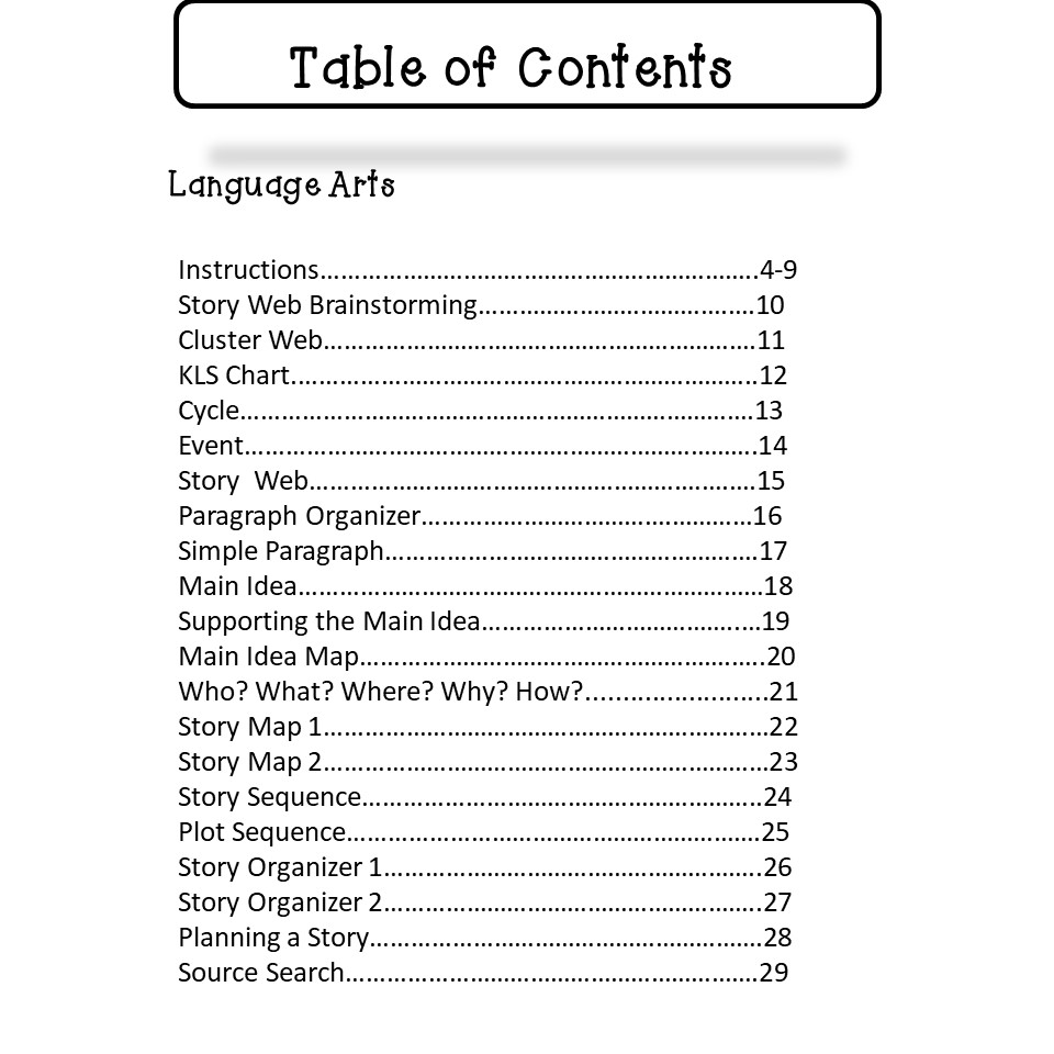 20 ELA Language Arts | Graphic Organizers | Grades 3rd-8th | & Digital ...