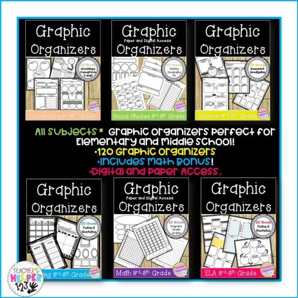 Bundle Paper/Digital Google™ 120 Organizers | All Subjects/bonus Items ...