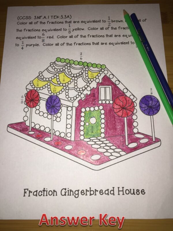 Fraction Winter Fun Worksheets | 3rd-4th Grade Fraction Skills | 6 ...