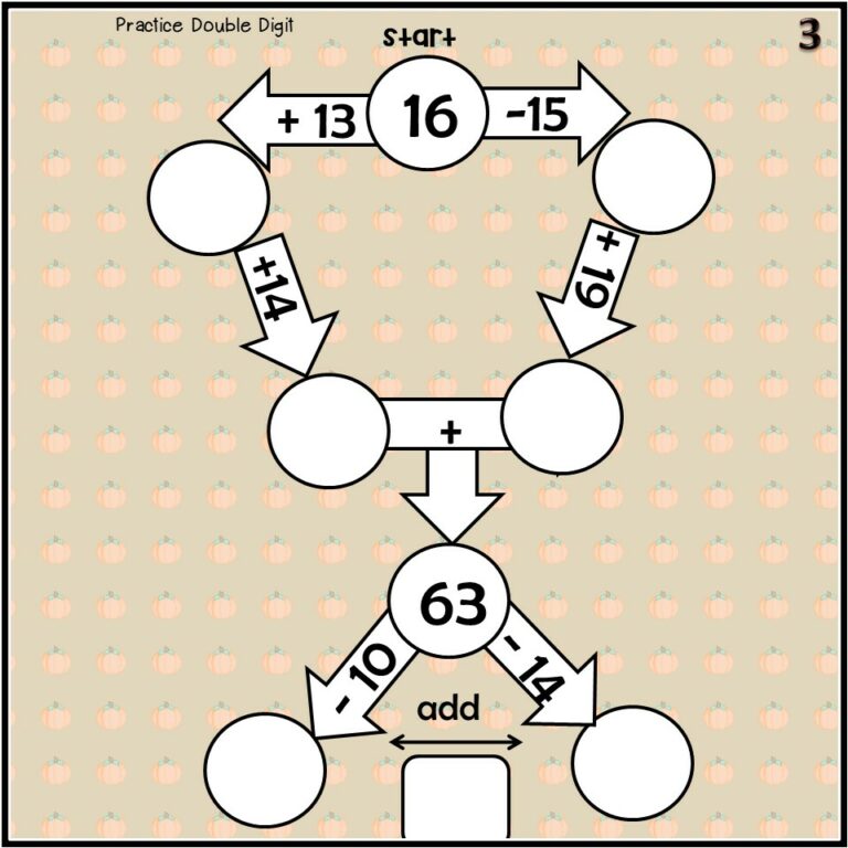 Autumn/ Fall | Math Maze Puzzles | Add & Subtract | 24 puzzles | Google ...