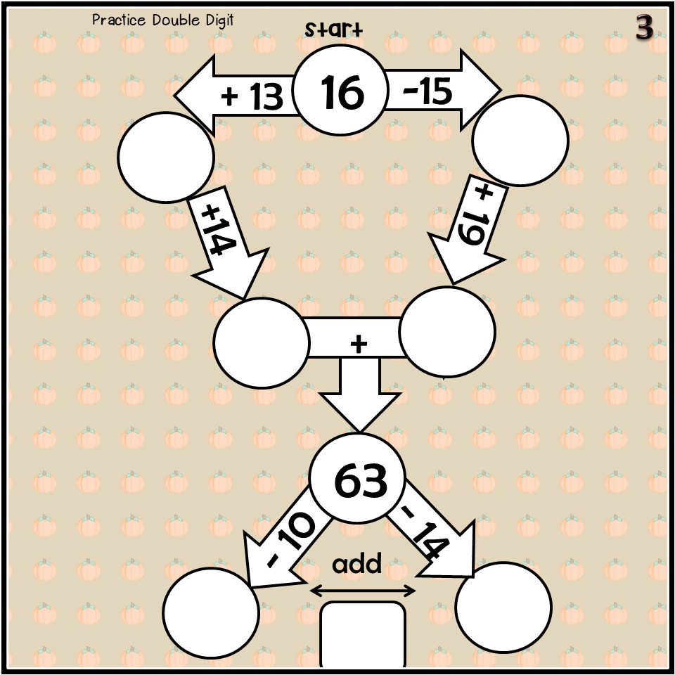 Autumn/ Fall | Math Maze Puzzles | Add & Subtract | 24 puzzles | Google ...