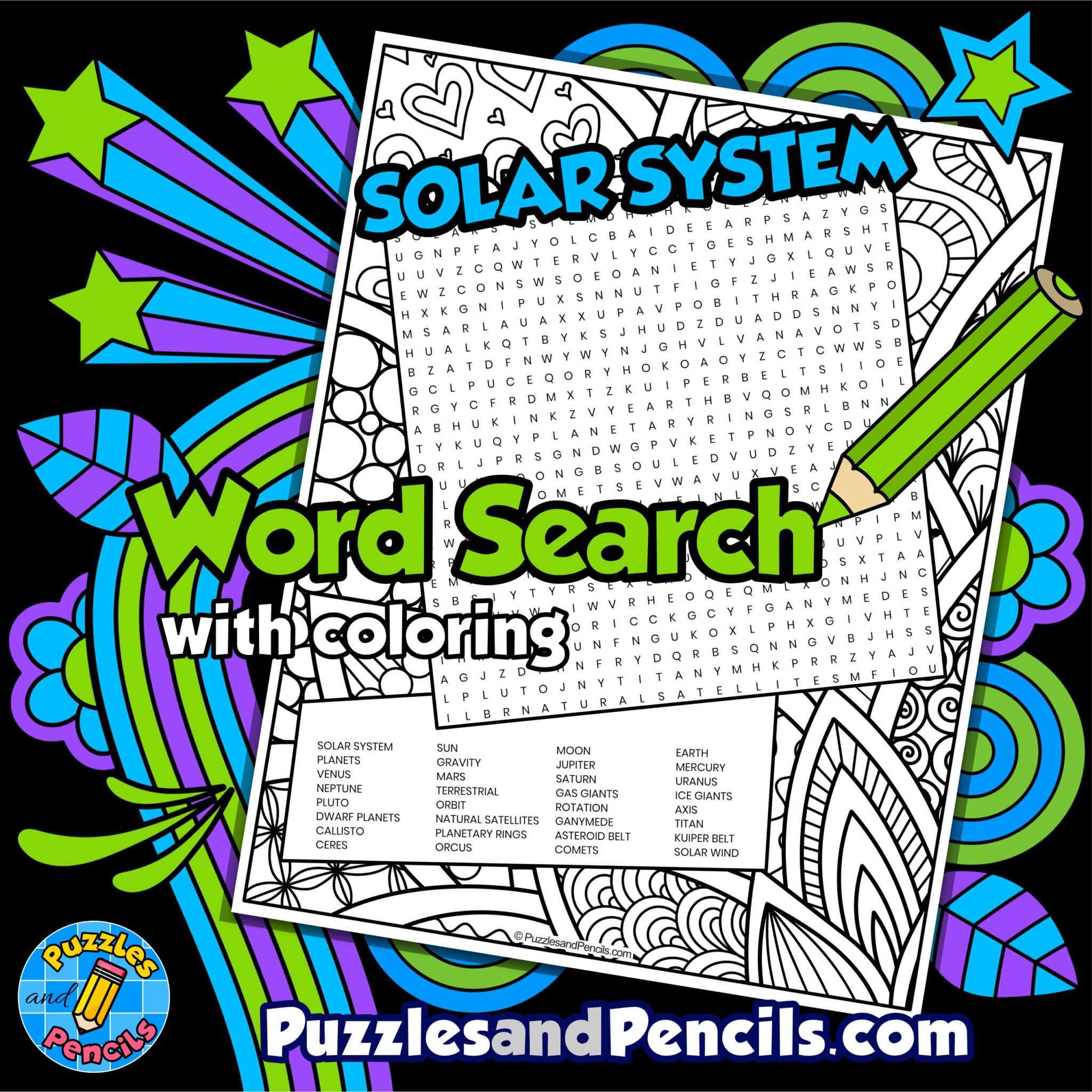 Solar System Word Search Puzzle Activity Page | Space Wordsearch | Made By Teachers