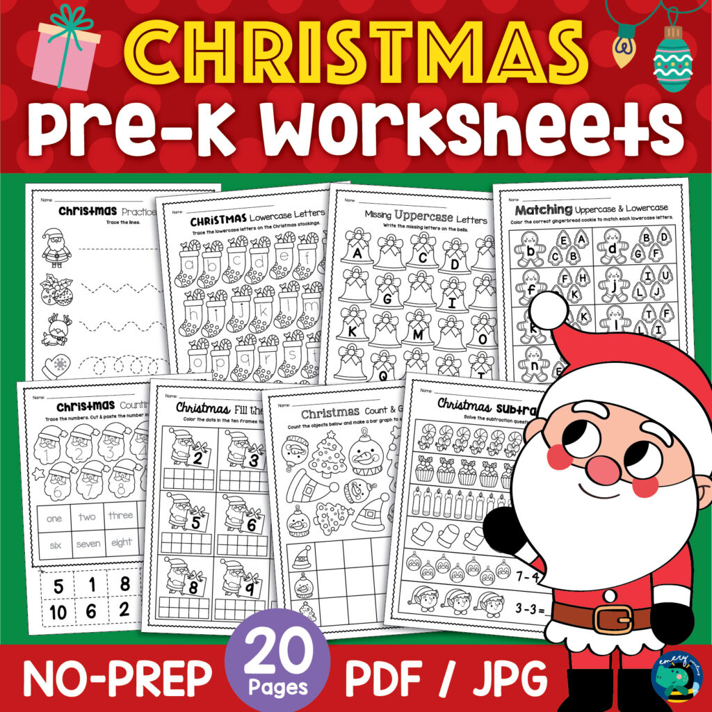 Pre-K Christmas Worksheets | No Prep Printable | Made By Teachers