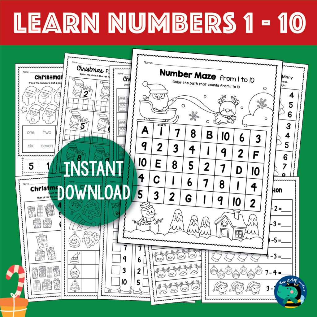 Pre-K Christmas Worksheets | No Prep Printable - Made By Teachers