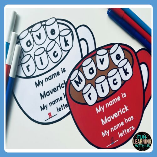 Hot Cocoa Name Crafts | Winter Editable Name Activity - Made By Teachers