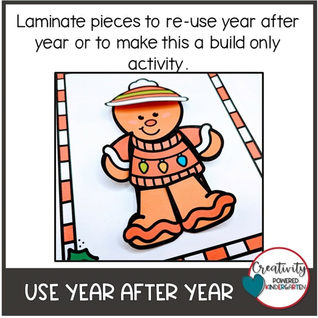 Gingerbread Man Craft for Build or Roll a Gingerbread Man Dice Game ...