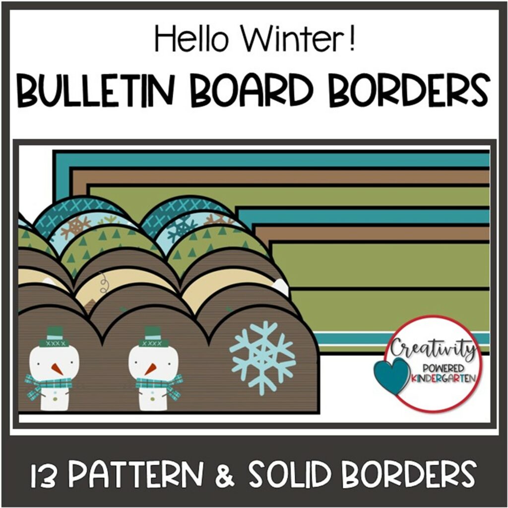 Winter Bulletin Board Borders Hello Winter Classroom Decor, Classroom ...