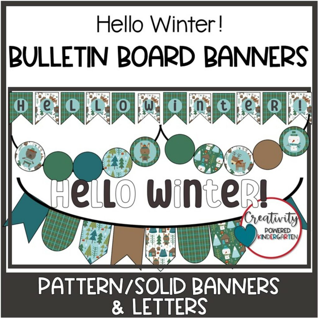Winter Bulletin Board Borders Hello Winter Classroom Decor, Classroom ...