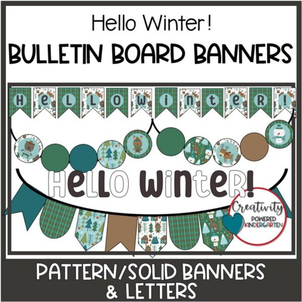 Winter Bulletin Board Borders Hello Winter Classroom Decor, Classroom ...