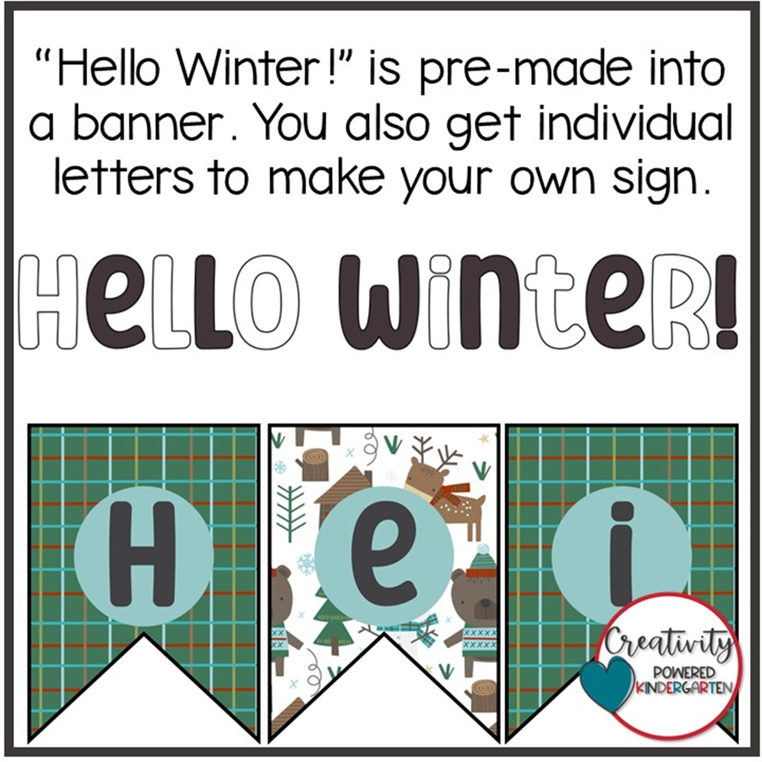 Winter Bulletin Board Borders Hello Winter Classroom Decor, Classroom ...