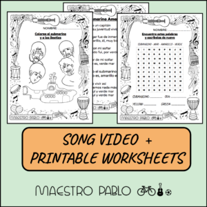 Submarino Amarillo | Song Video and Printable Worksheets | Made By Teachers