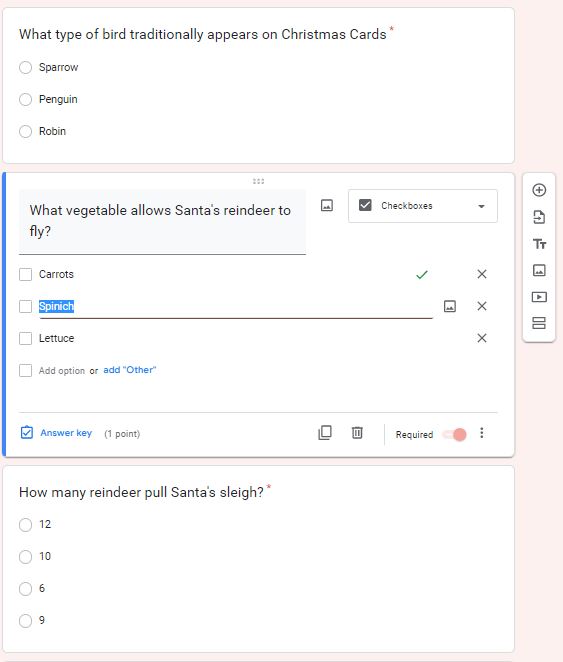 Christmas Trivia fun Quiz on Google Forms | Made By Teachers