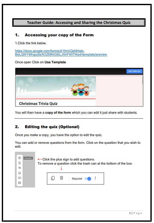 Christmas Trivia fun Quiz on Google Forms | Made By Teachers
