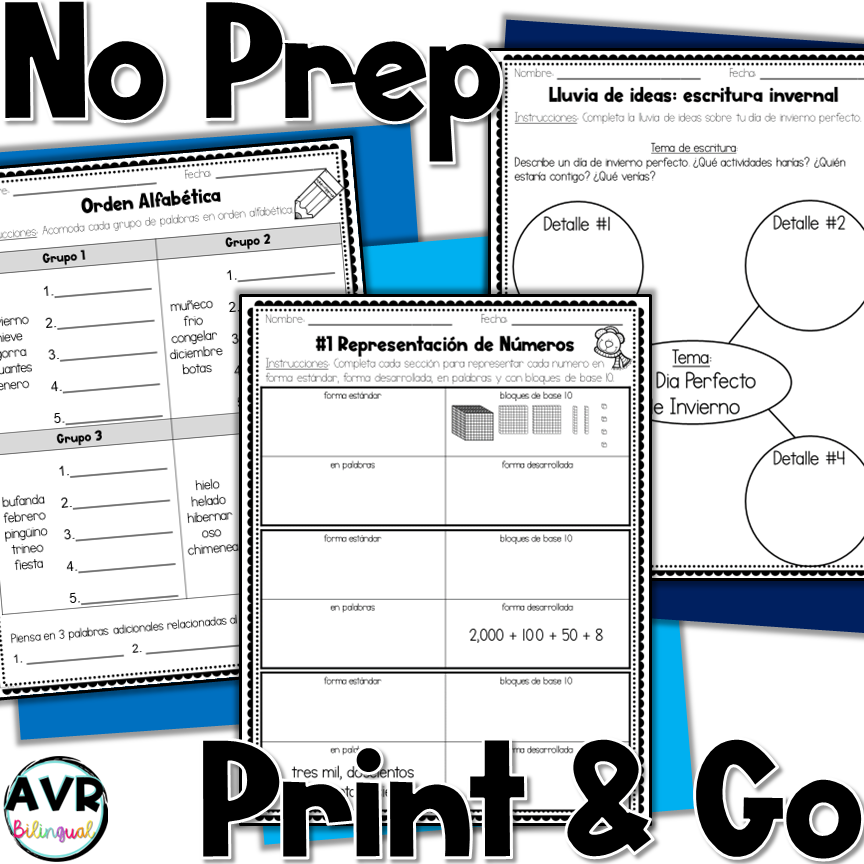 Emergency Sub Plans | Winter Theme | No Prep | Substitute Plans ...