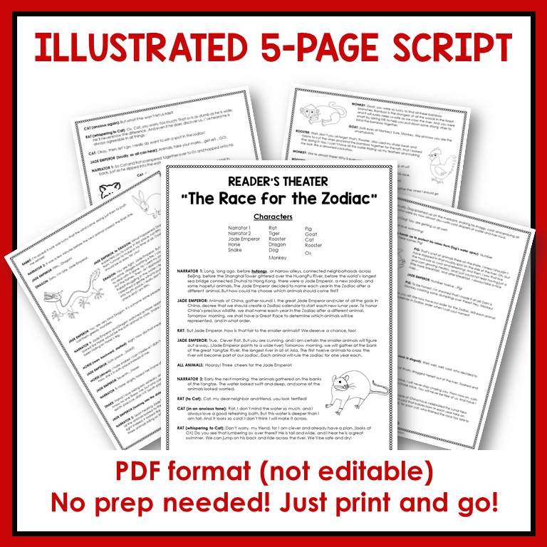 Chinese New Year Readers Theater Script - Lunar New Year - The Great ...