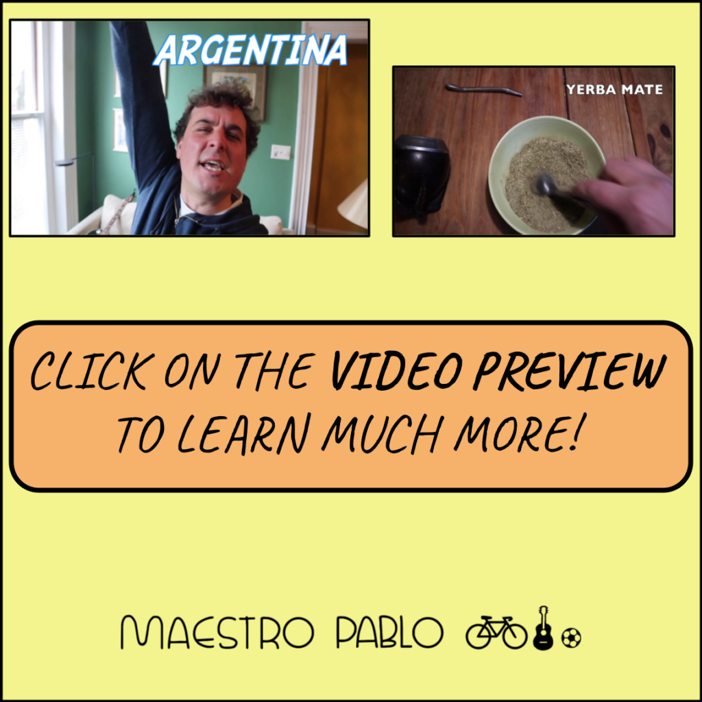 Argentina | Cultural Video Lesson and Worksheets (Mate, Alfajores ...