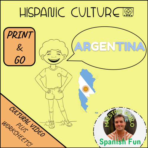 Argentina | Cultural Video Lesson and Worksheets (Mate, Alfajores ...