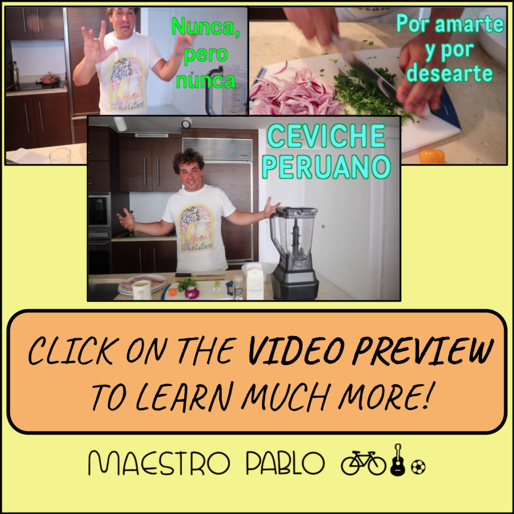 Perú | Cultural Video Lesson and Printable Worksheets (Ceviche recipe ...