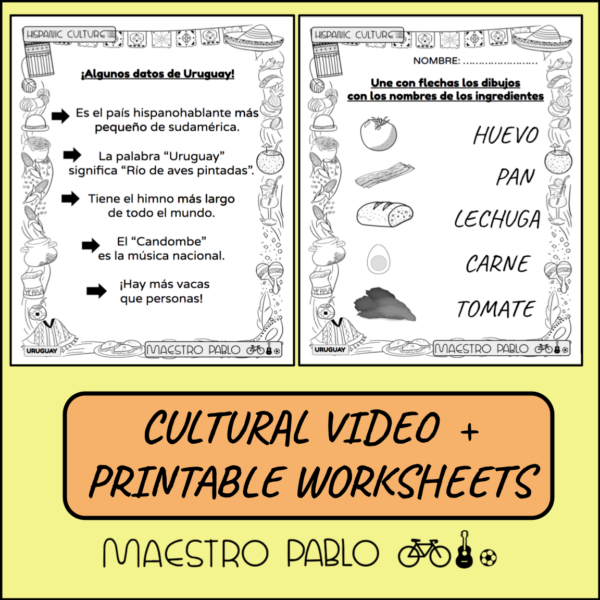 Uruguay | Cultural Video Lesson and Printable Worksheets (Facts ...