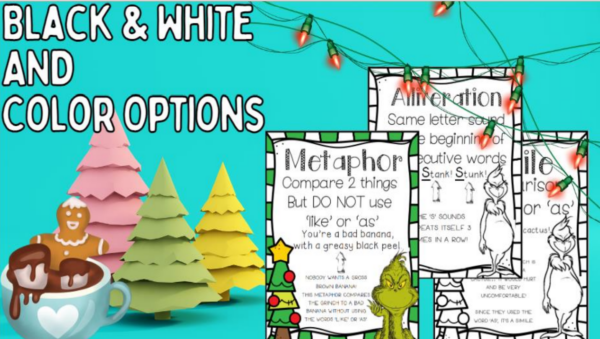 Christmas Figurative Language Mr Grinch Song | Made By Teachers