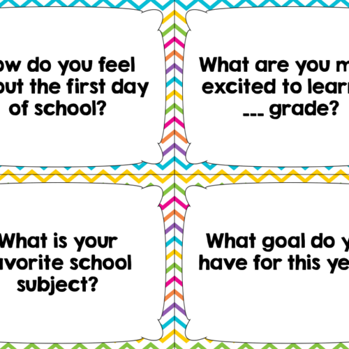 Morning Meeting Share Questions | Made By Teachers