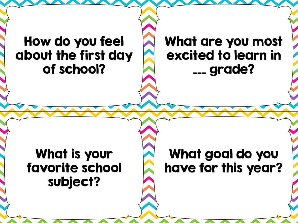 Morning Meeting Share Questions | Made By Teachers