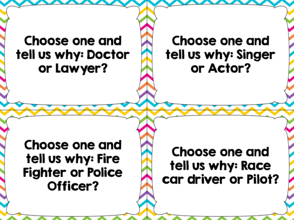 Morning Meeting Share Questions | Made By Teachers