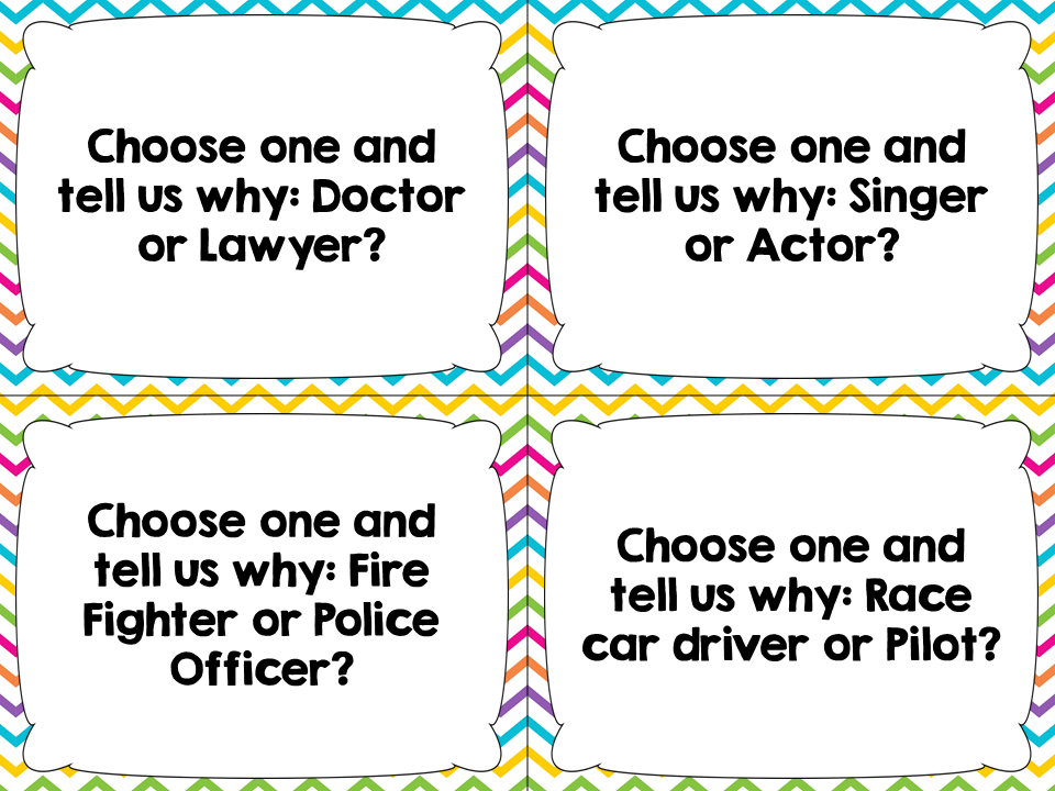 Morning Meeting Share Questions | Made By Teachers