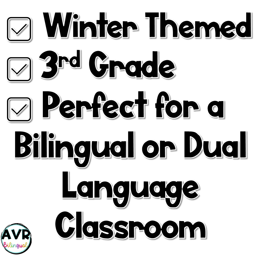 Winter Emergency Sub Plans | Bilingual Bundle | 3rd Grade | Spanish ...