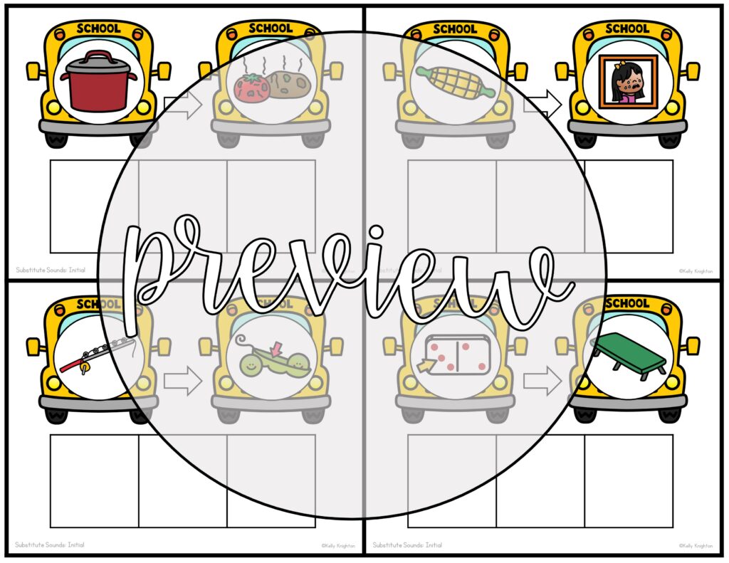 Phoneme Substitution l August Back-to-School Literacy Centers l CVC ...