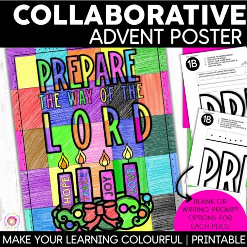 Collaborative Advent Art Poster: A Christmas Coloring & Writing ...