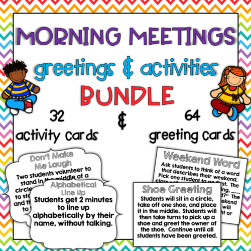 Morning Meeting Greetings and Activities Bundle | Made By Teachers
