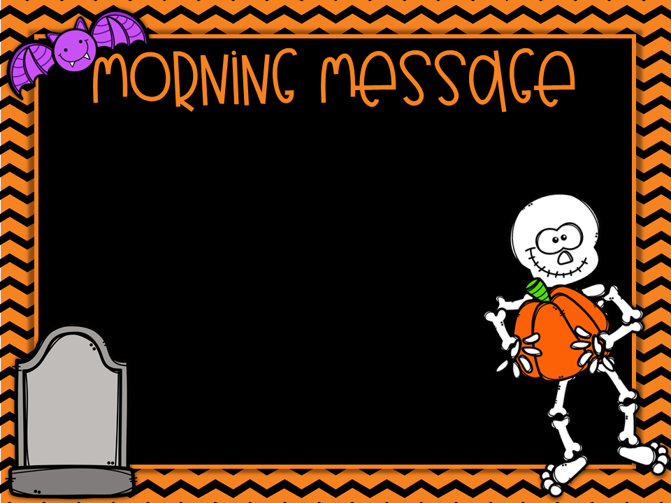 October Morning Meeting Editable Template Including Halloween | Made By ...