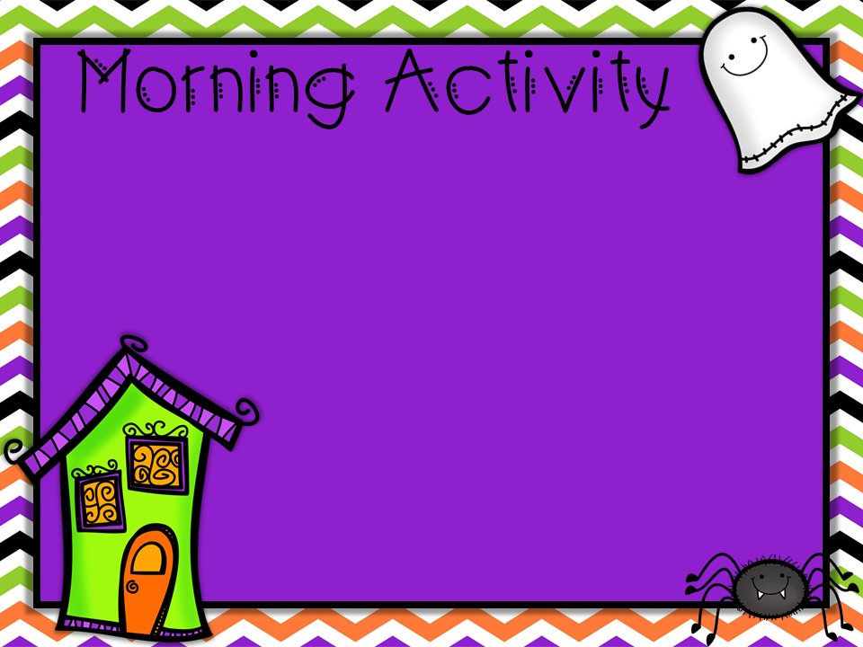October Morning Meeting Editable Template Including Halloween | Made By ...