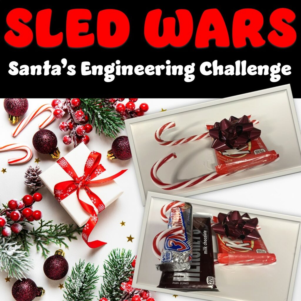 Christmas STEM Engineering Challenge- Sled Wars | Made By Teachers