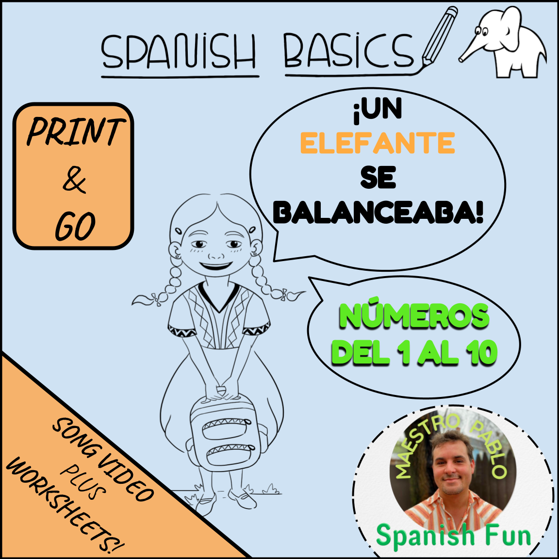 Un Elefante se Balanceaba (Números del 1 al 10) | Song Video and ...
