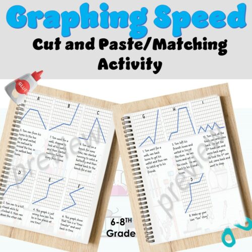 Graphing Speed Cut and Paste/Matching Activity | Made By Teachers