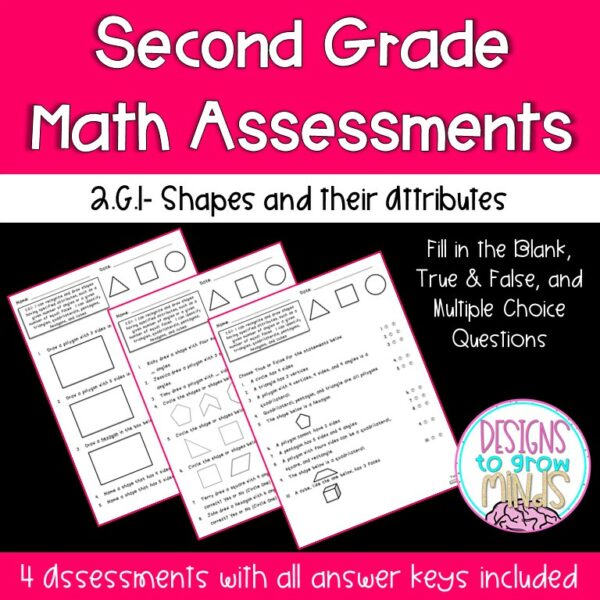 2.G.1. Assessments- Shapes and their Attributes | Made By Teachers