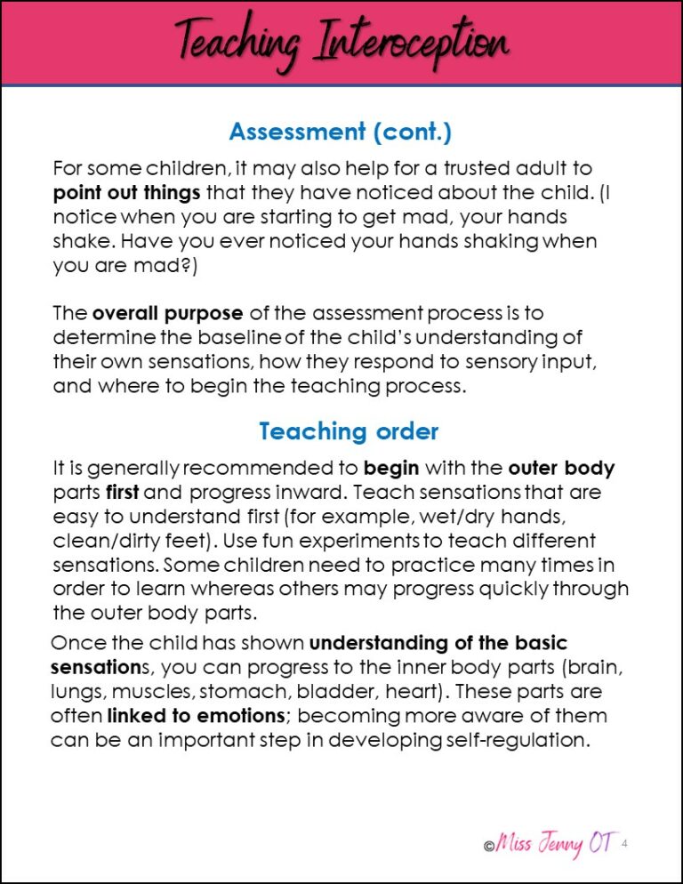 Teaching Interoception Introductory Guide for Self Regulation | Made By ...