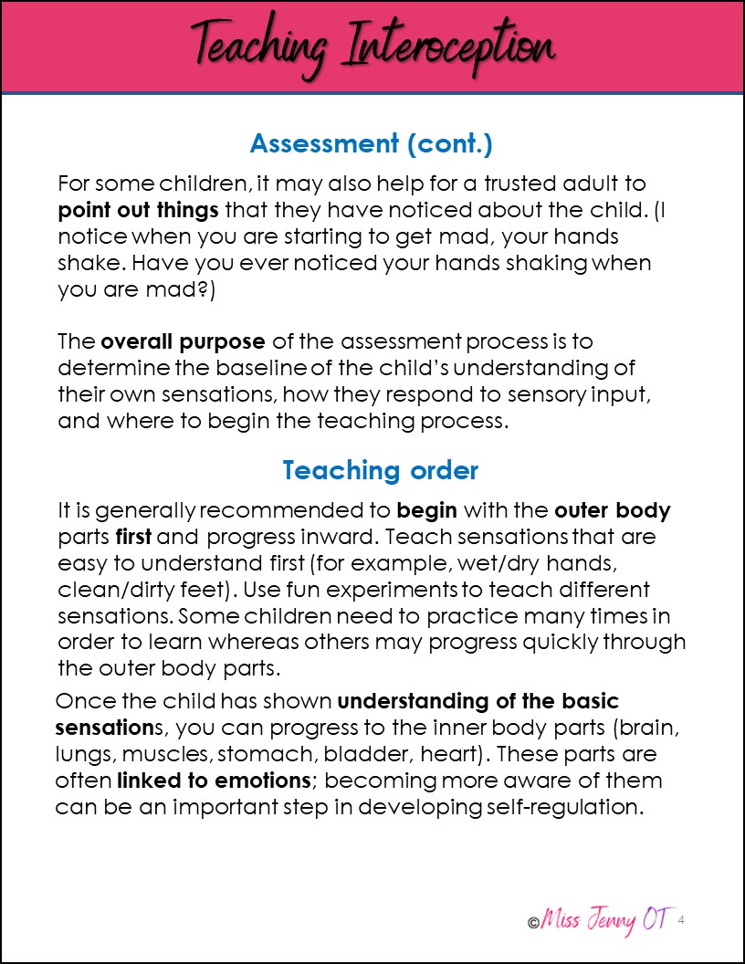 Teaching Interoception Introductory Guide for Self Regulation | Made By ...