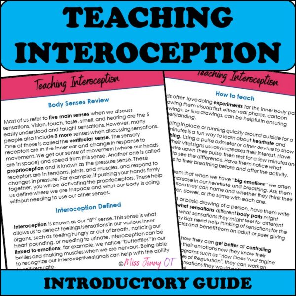Teaching Interoception Introductory Guide for Self Regulation | Made By ...
