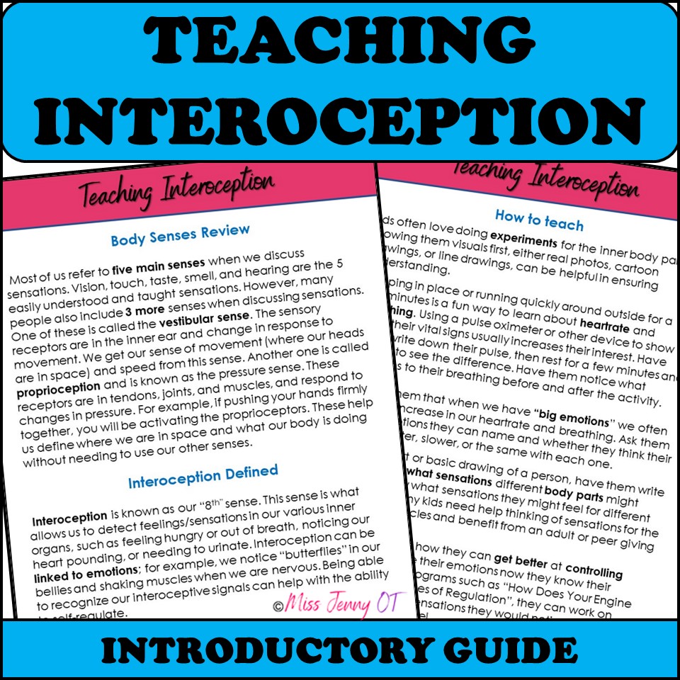 Teaching Interoception Introductory Guide for Self Regulation | Made By ...