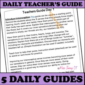 Interoception Curriculum 5 Day Guide | Made By Teachers