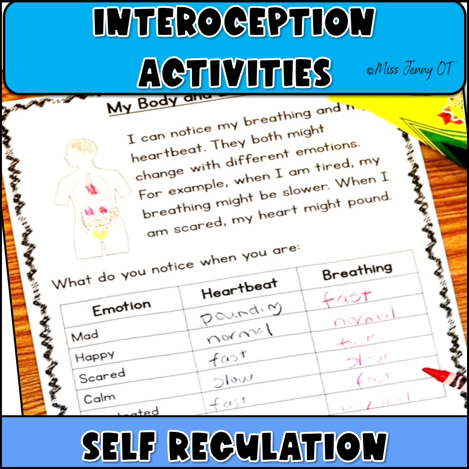 Interoception and Self Regulation Activity My Body Booklet | Made By ...