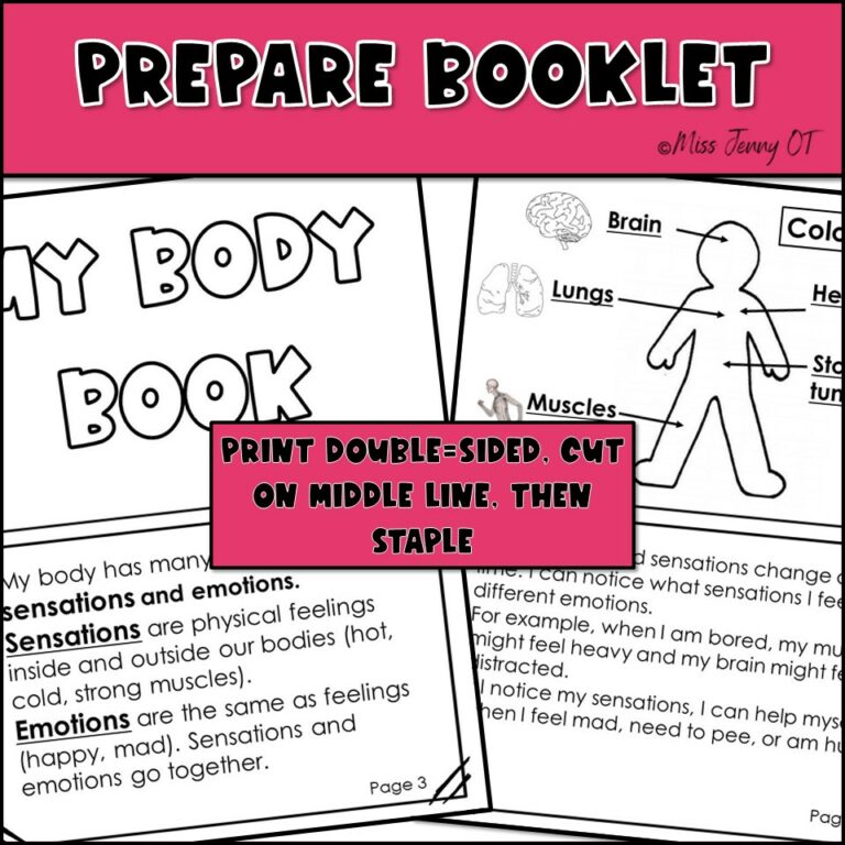 Interoception and Self Regulation Activity My Body Booklet | Made By ...