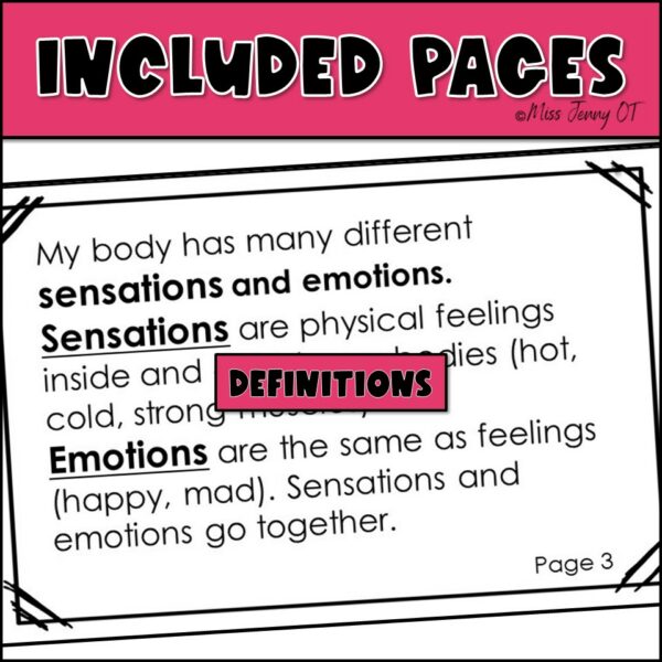 Interoception and Self Regulation Activity My Body Booklet - Made By ...